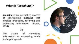 Teaching speaking in classroom | PPTX