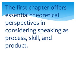 Teaching speaking in the language classroom | PPT