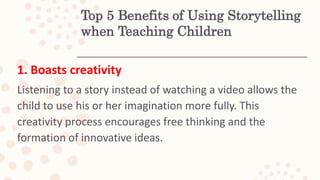 Teaching storytelling through varied learning styles big books (1) | PPTX