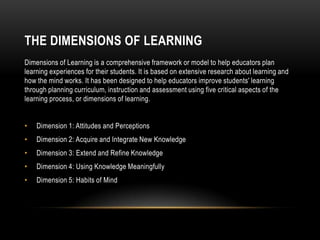 Teaching Strategies for Accessing the Development Dimensions in ...