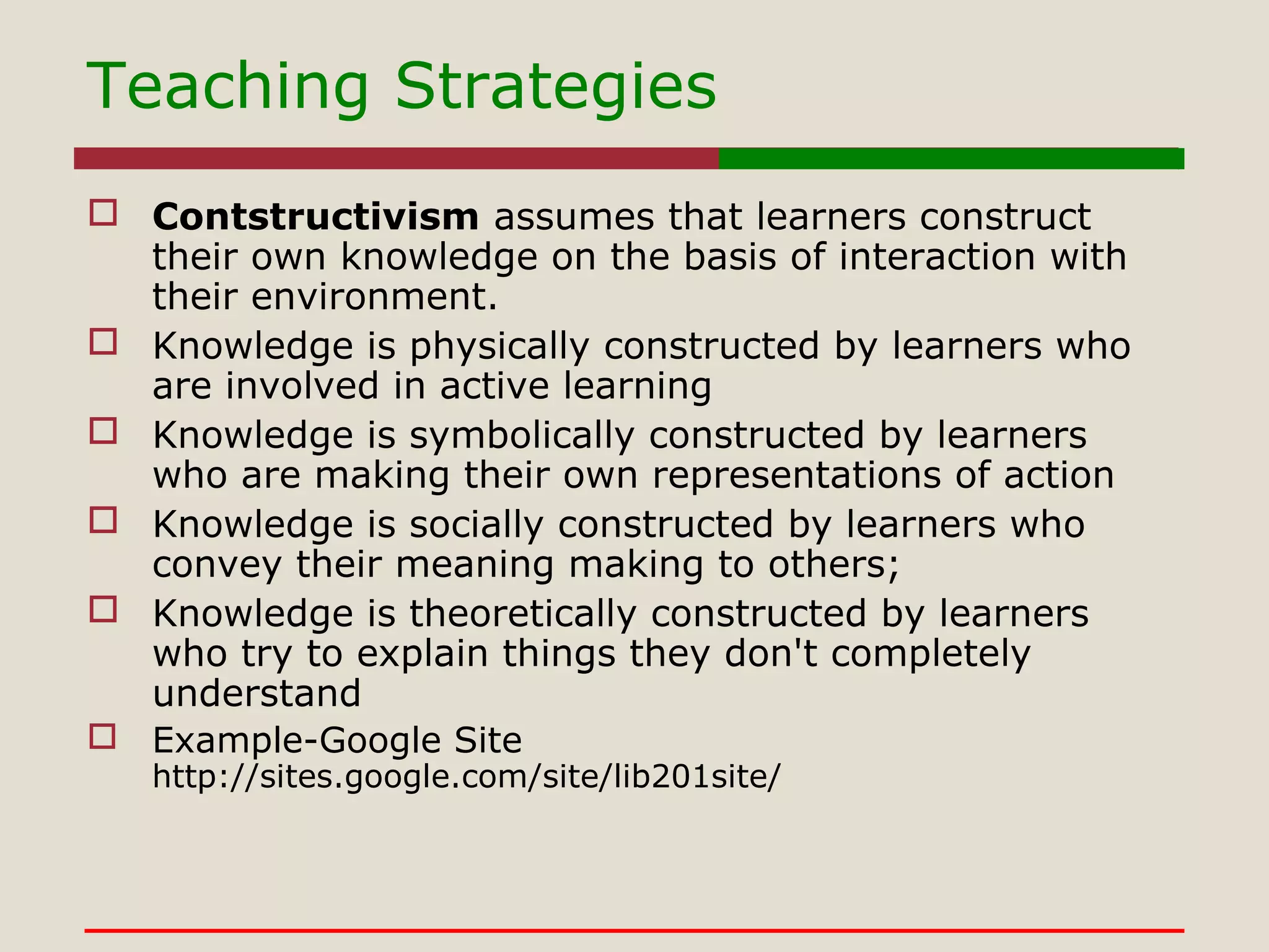 Teaching strategies | PPT