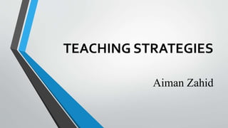 Teaching strategies | PPT