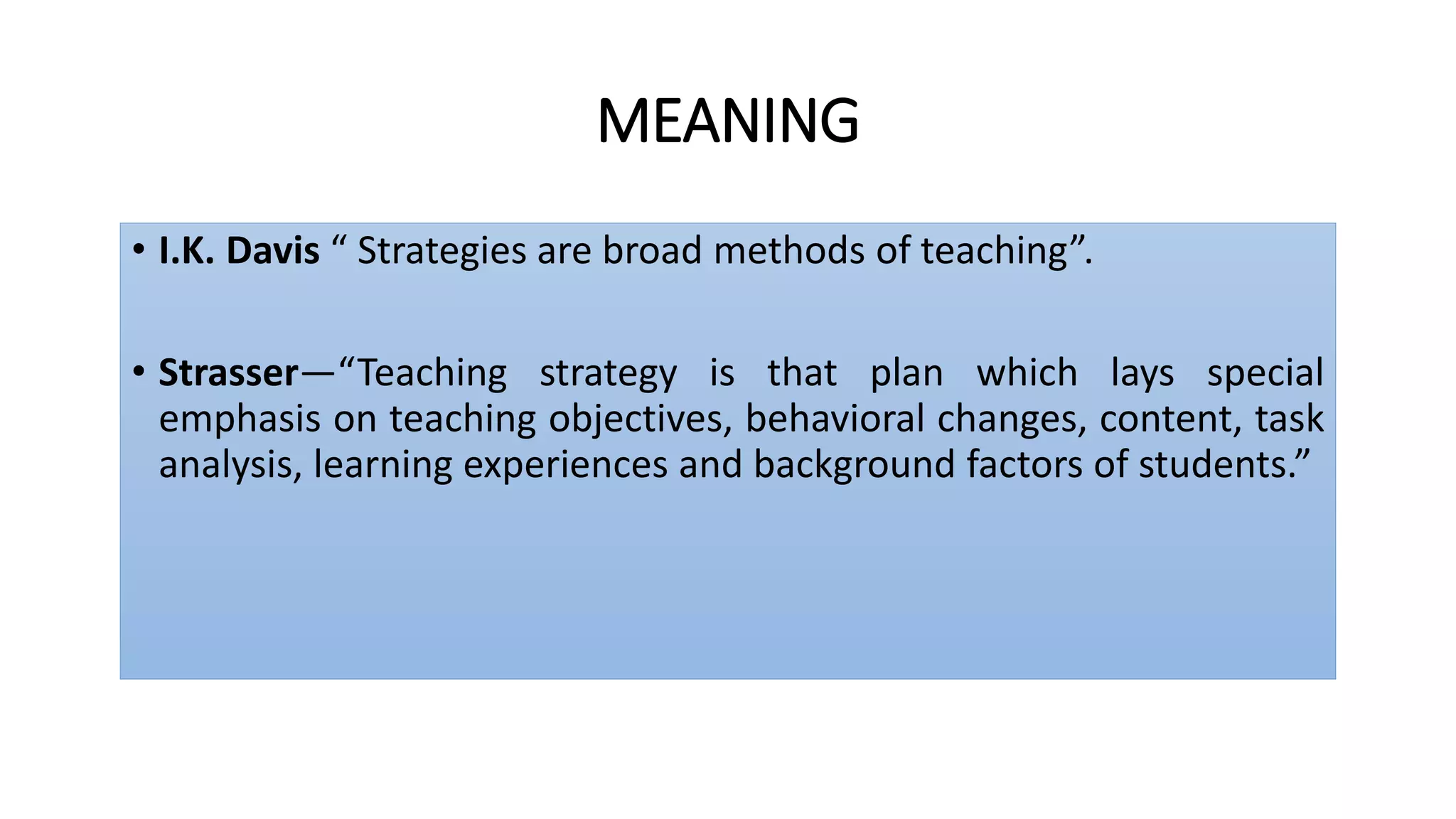 Teaching Strategies.pptx | Education
