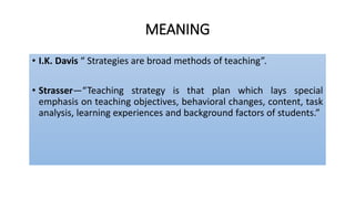 Teaching Strategies.pptx | Education