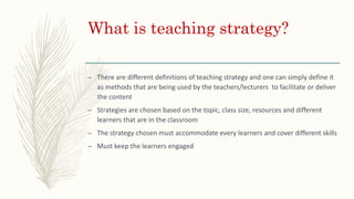 Teaching strategies 1 | PPT