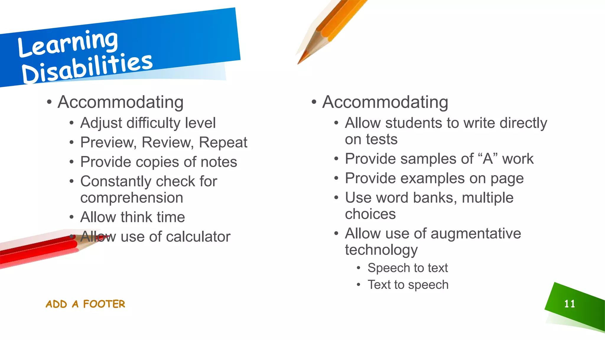 Teaching strategies for children with disabilities | PPTX