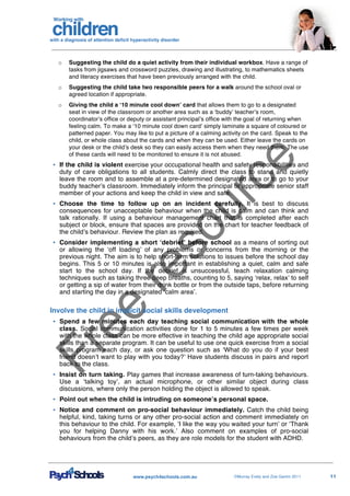 Teaching strategies for students with adhd | PDF