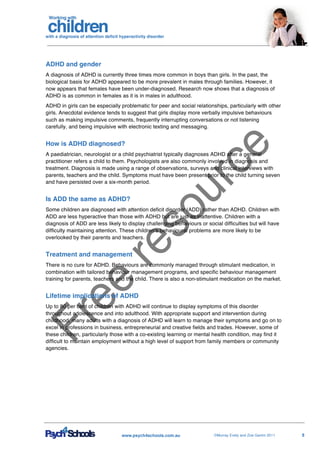 Teaching strategies for students with adhd | PDF