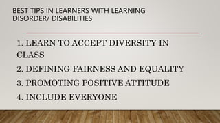 TEACHING STRATEGIES FOR THE LEARNERS WITH DISABILITIES,GIFTEDNESS AND ...