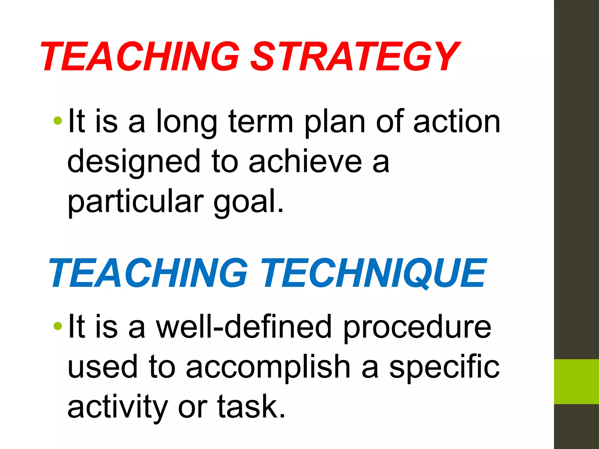 Teaching strategies in AP and EsP | PDF