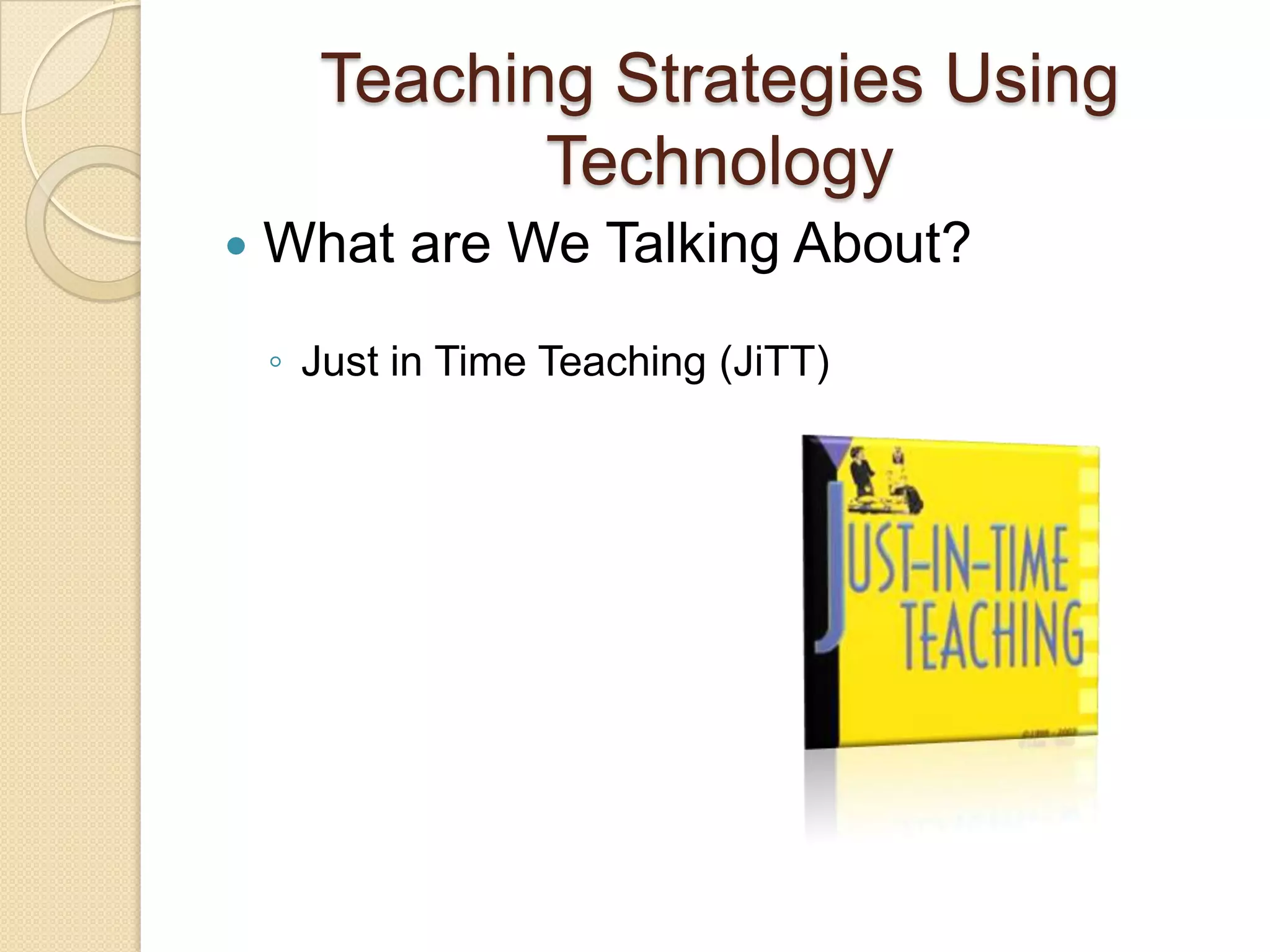 Teaching strategies using technology | PPTX