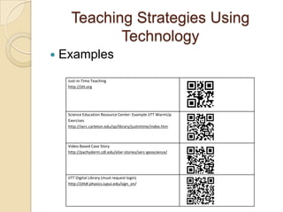 Teaching strategies using technology | PPTX