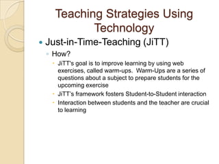 Teaching strategies using technology | PPTX