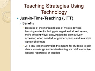 Teaching strategies using technology | PPTX