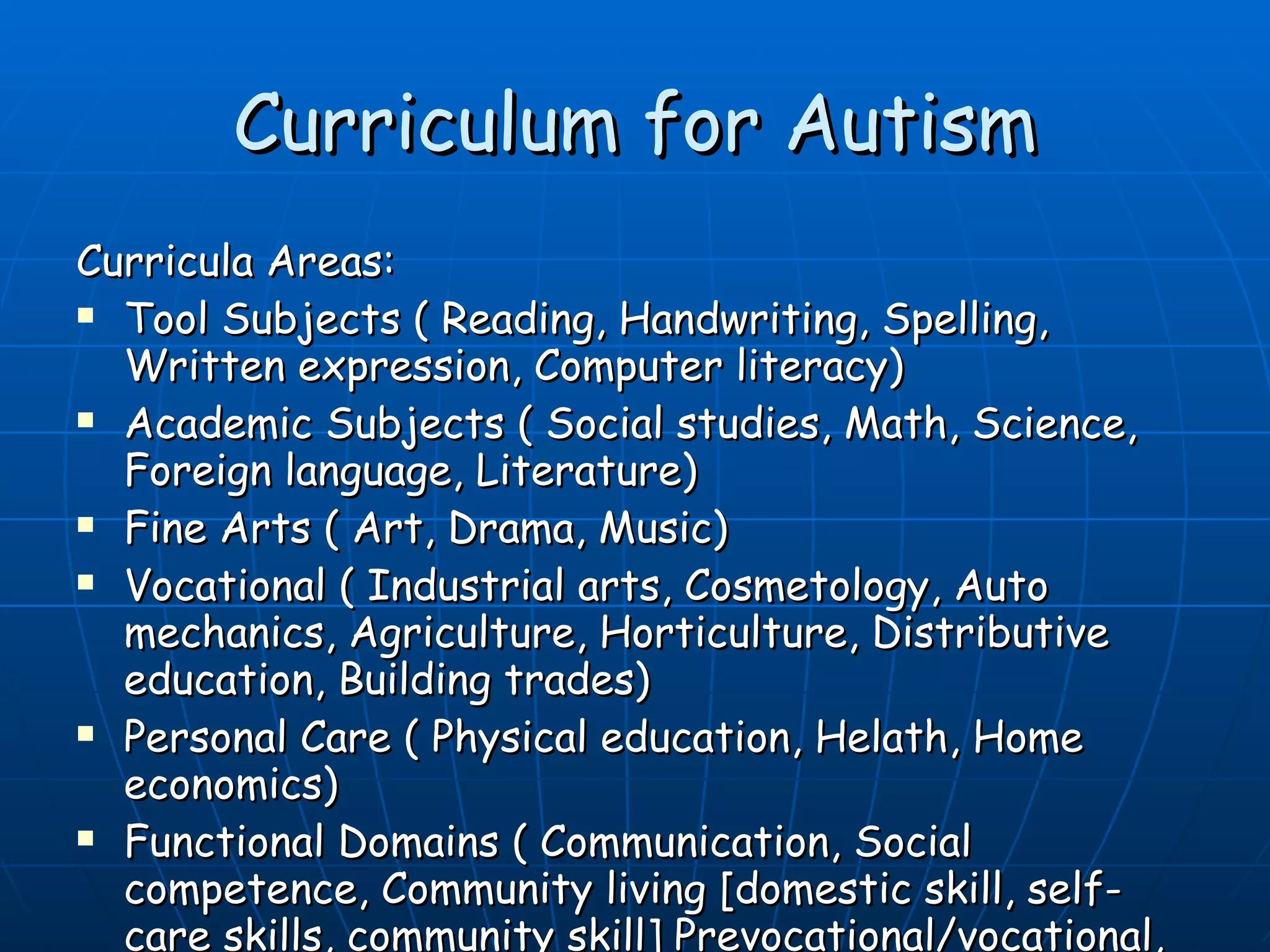 Teaching students with autism | PPT
