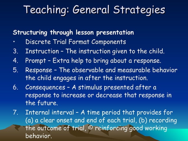 Teaching students with autism | PPT