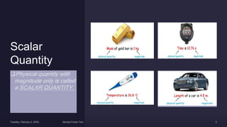 Introduction To Vectors and Scalars .pptx | Free Download