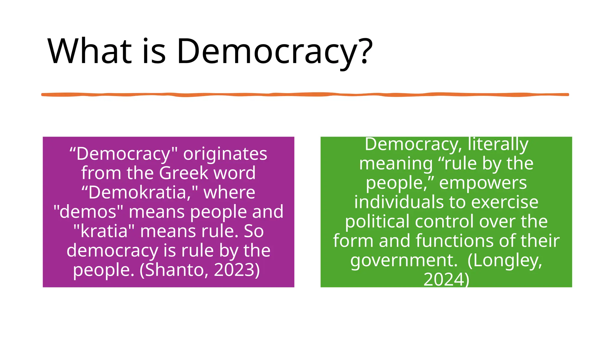 Defining democracy in the 21st century by Manelisi | PPTX