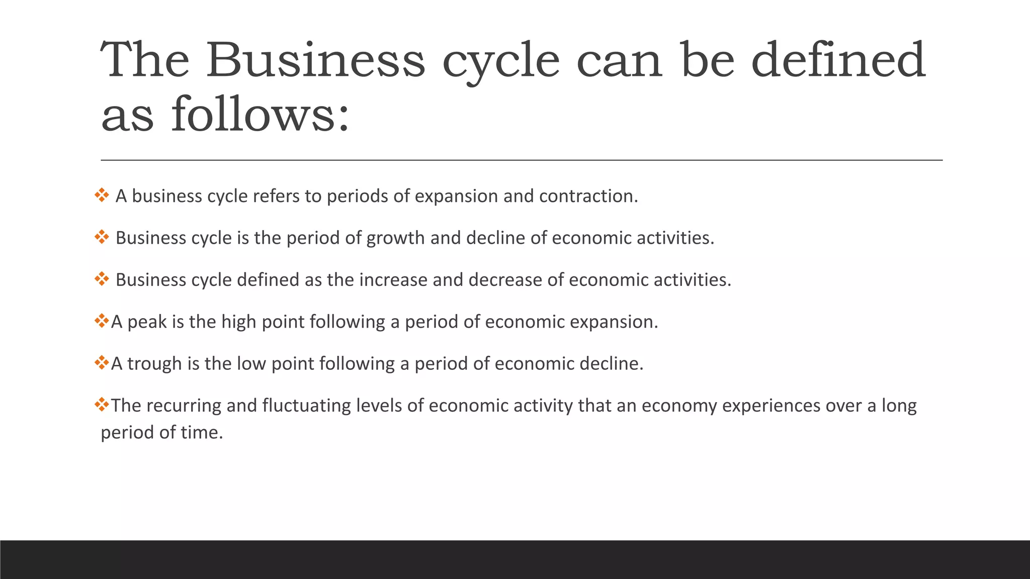 Business cycle economics | PPT