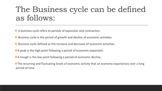 Business cycle economics | PPT