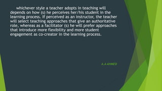 Teaching style ppt | PPTX