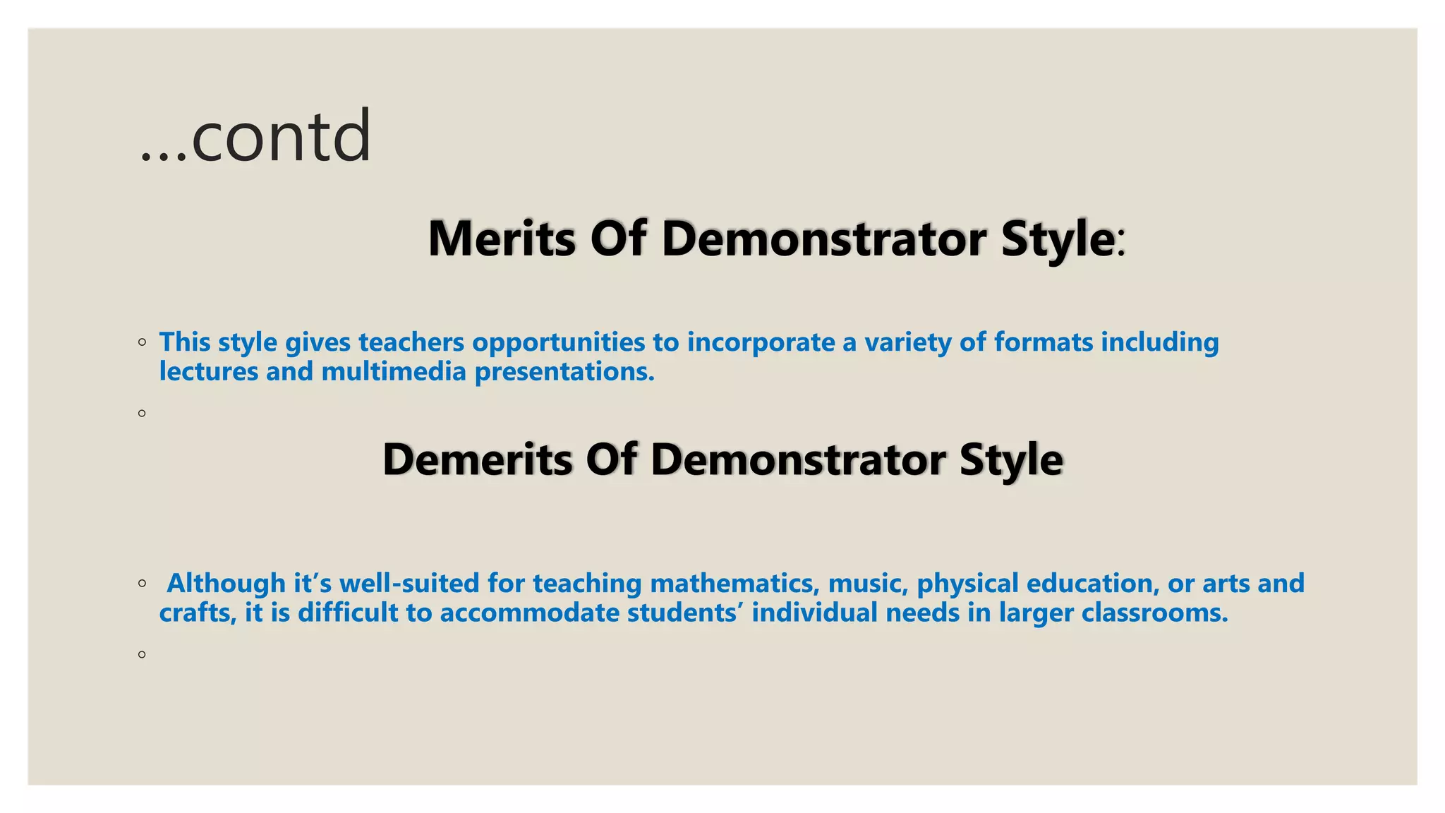 Teaching styles | PPTX