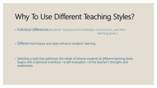 What Are The 5 Teaching Styles