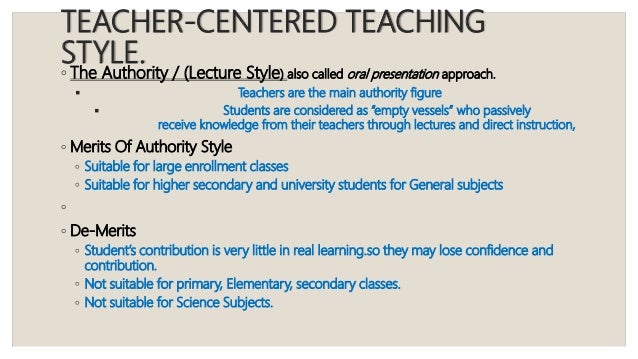 Teaching styles
