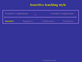 Teaching styles and development interpersonal skill | PPT