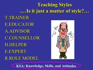 Teaching styles and development interpersonal skill | PPT
