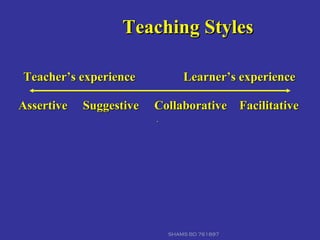 Teaching styles and development interpersonal skill | PPT
