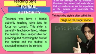 TEACHING STYLES CATEGORIES | PPTX