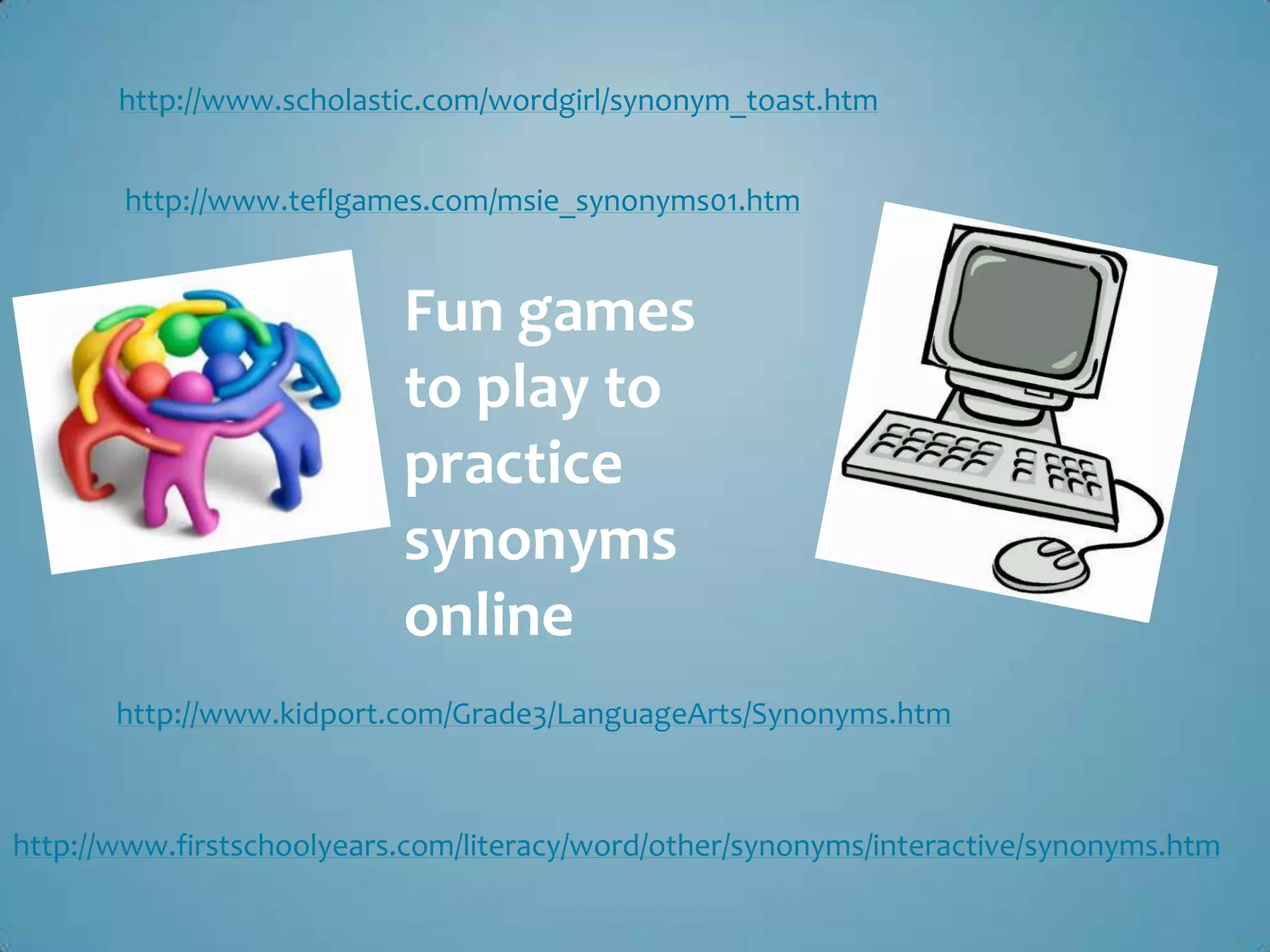 Teaching synonyms | PPTX