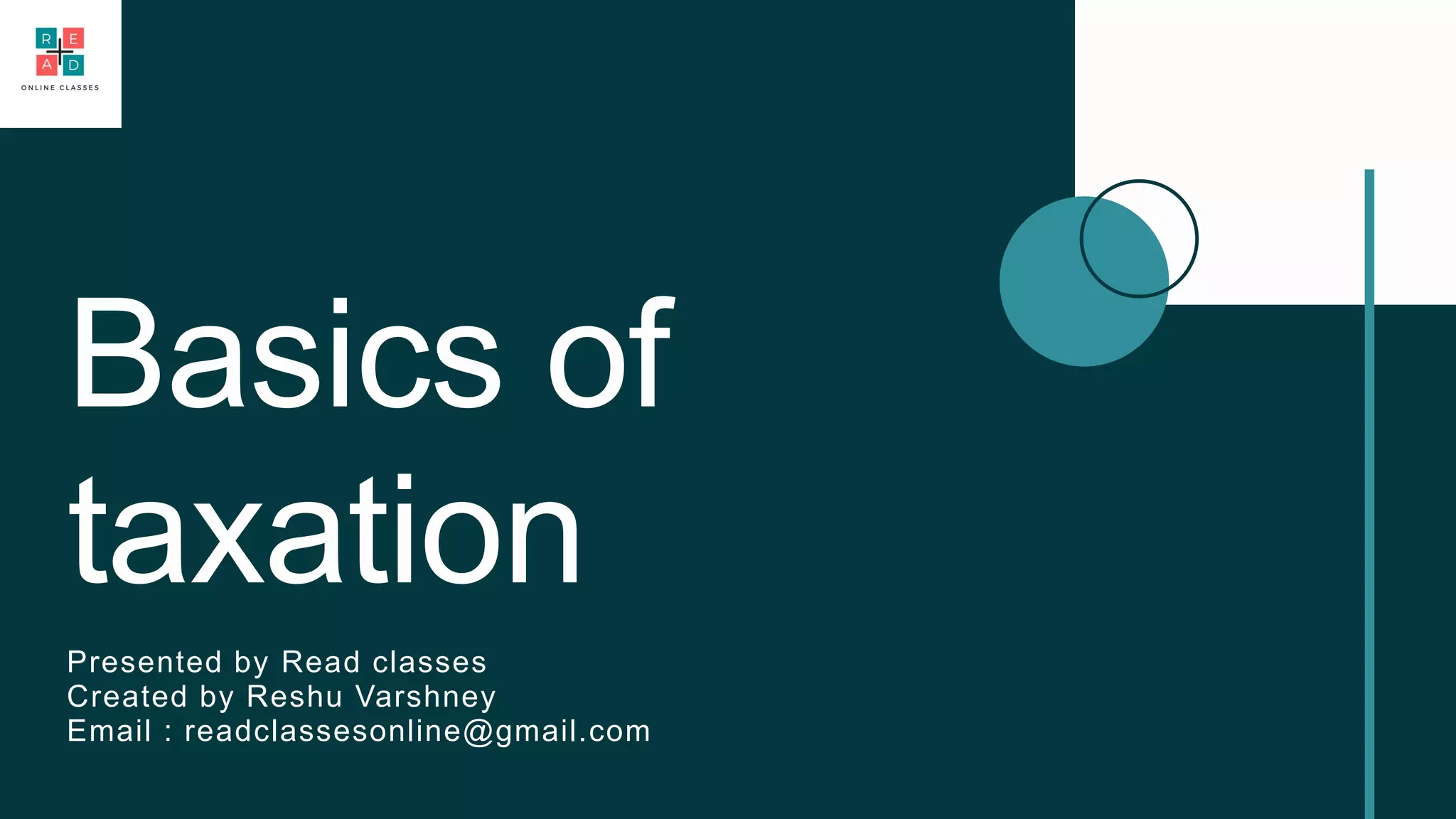 Basics of taxation in India | PPTX