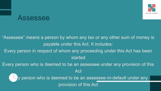 Basics of taxation in India | PPTX