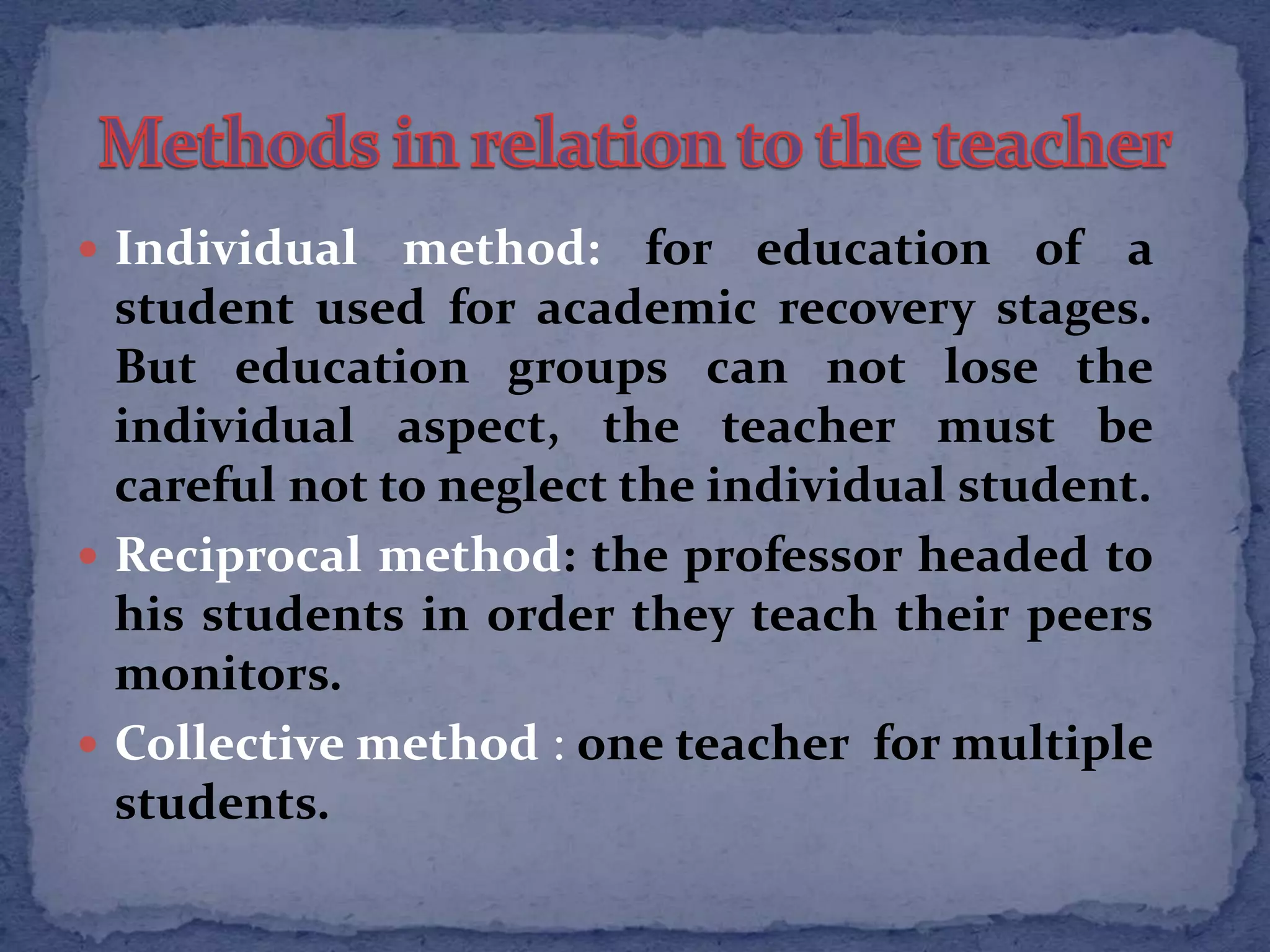 General Teaching Methods por Jessica Montaguano | PPTX