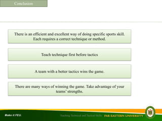 Teaching technical and tactical skills | PDF