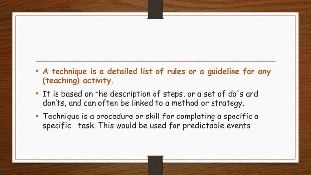 Teaching techniques ppt | PPTX | Primary Education | Education