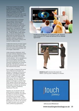 Interactive Whiteboard and Interactive Products guide 2017 | PDF ...