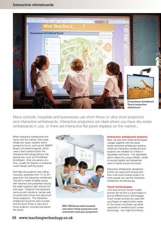 Interactive Whiteboard and Interactive Products guide 2017 | PDF