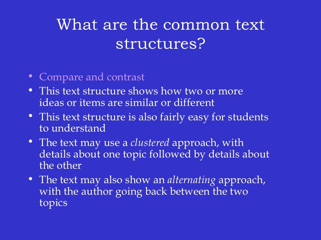 Teaching Text Structure