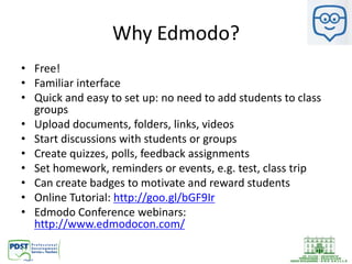 Teaching the business suite of subjects edmodo and study stack | PPTX