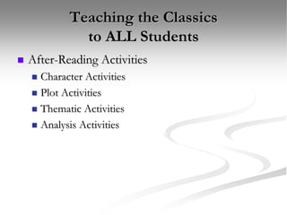 Teaching the Classics in the Inclusive Classroom.mcknight | PPT