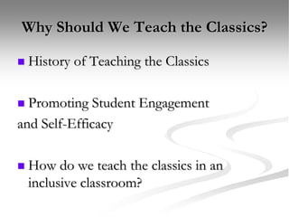 Teaching the Classics in the Inclusive Classroom.mcknight | PPT