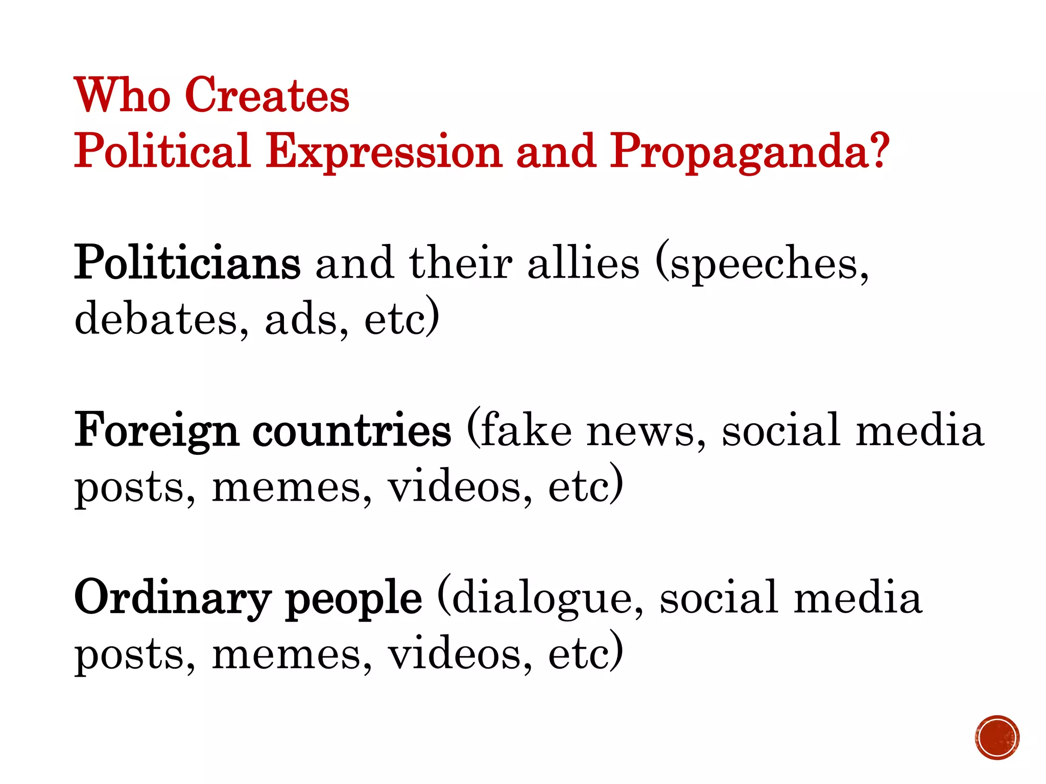 Teaching the Election: Focus on Propaganda | PPT