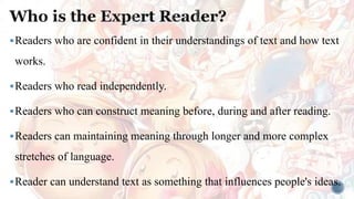 EDUC 551 Teaching the expert reader | PPT