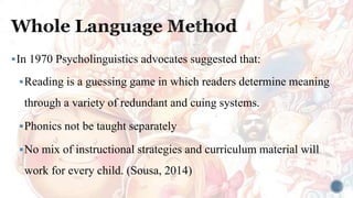 EDUC 551 Teaching the expert reader | PPT