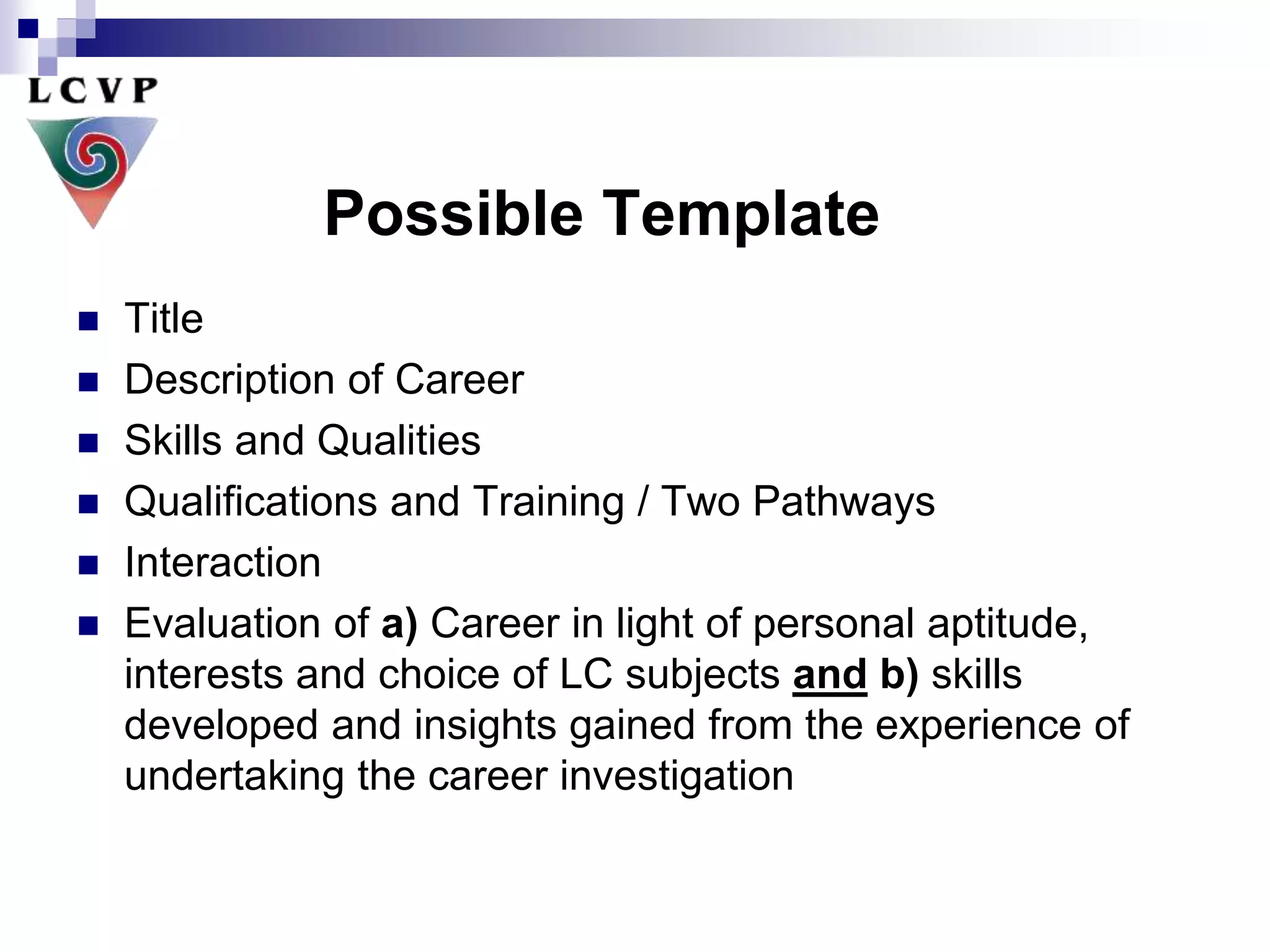 Teaching the LCVP.ppt