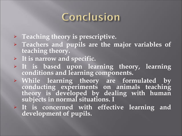 Teaching theories | PPT | Education