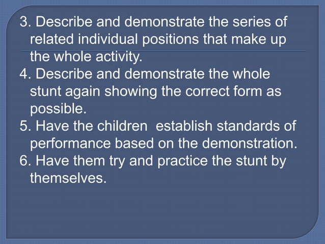 Teaching the psychomotor phase of physical education | PPTX